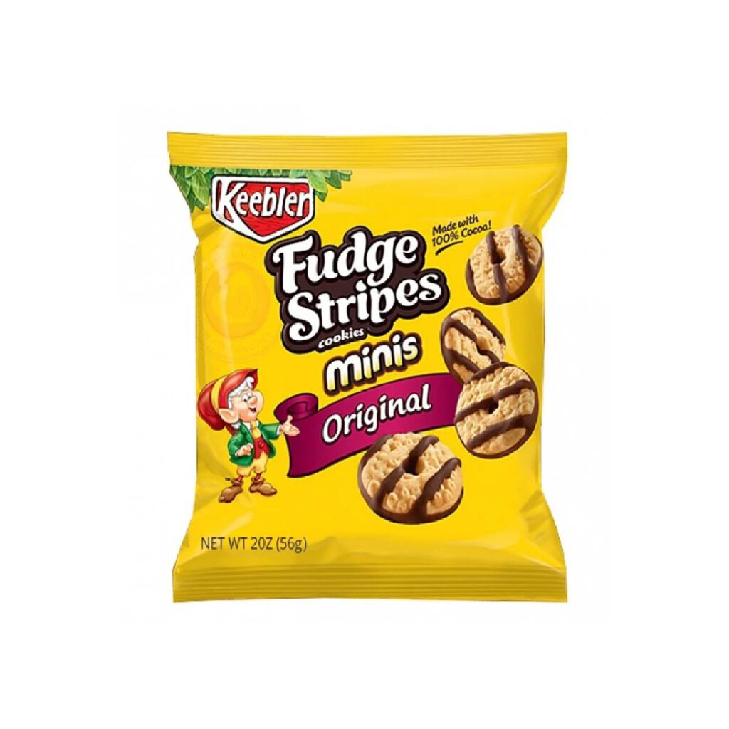 Keebler Fudge Stripes Minis Original 56G - mocca food