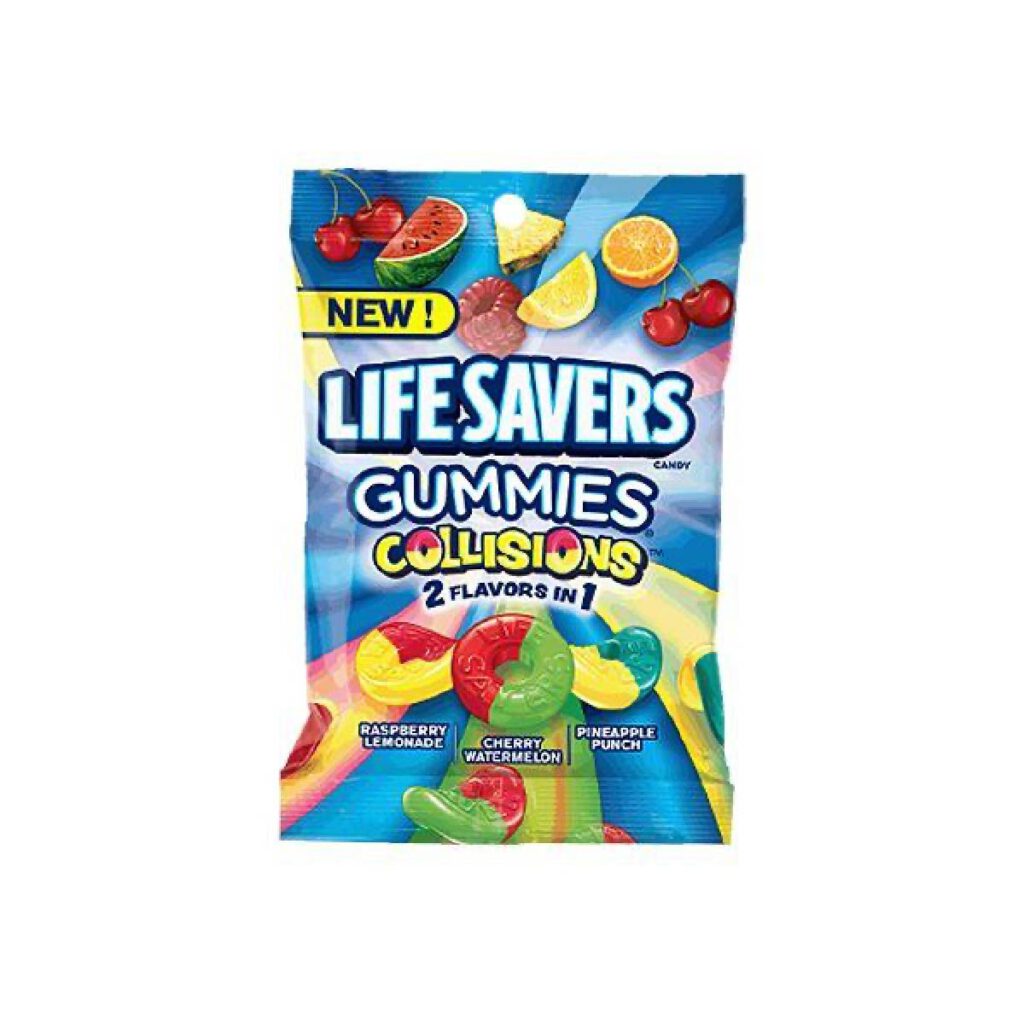 Lifesavers Gummies Collisions Blue 198G - mocca food