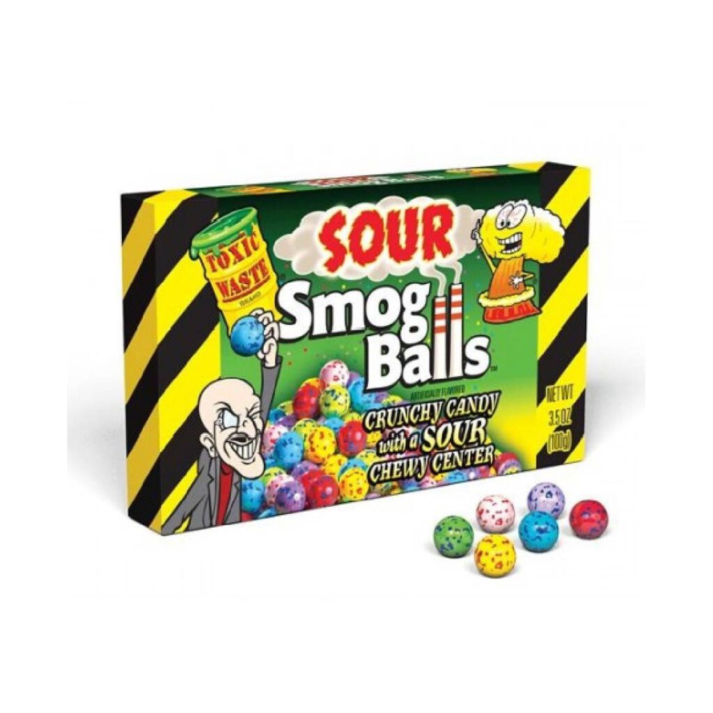 Toxic Waste Sour Smog Balls 85G - mocca food