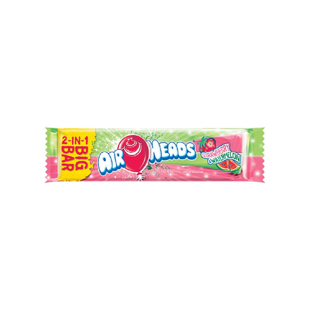 Airheads Big Bar Strawberry/Watermelon 42G - mocca food